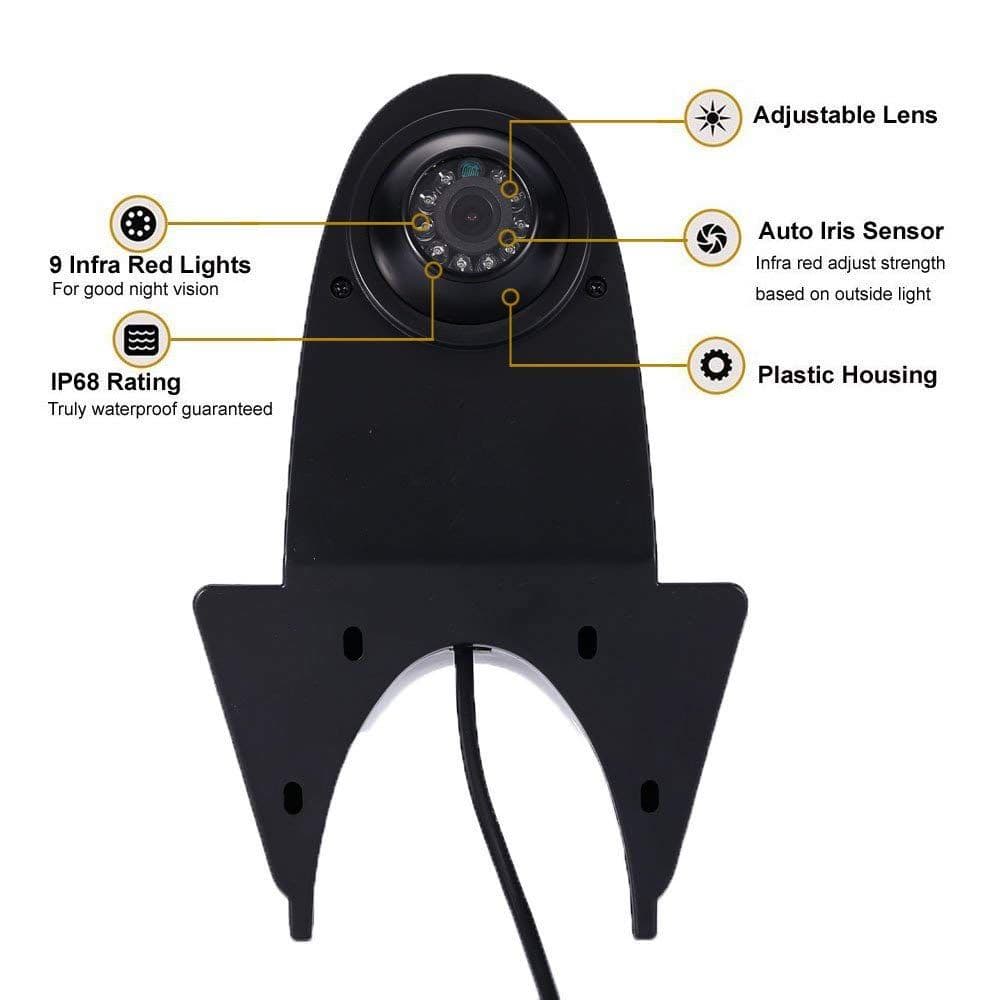 Universal Van Rear View CCD Camera High Level IR Night Vision 12LED 170 ...